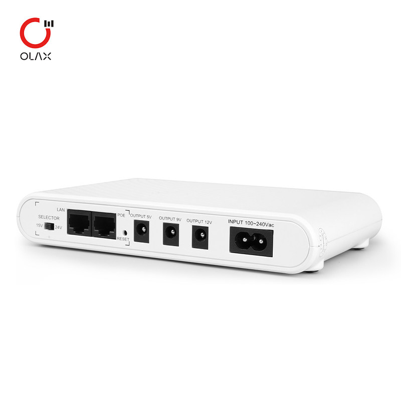 OLAX POE D3 Mini UPS Fuente de alimentación ininterrumpida AC 5V / 9V / 12V UPS Banco de energía ...