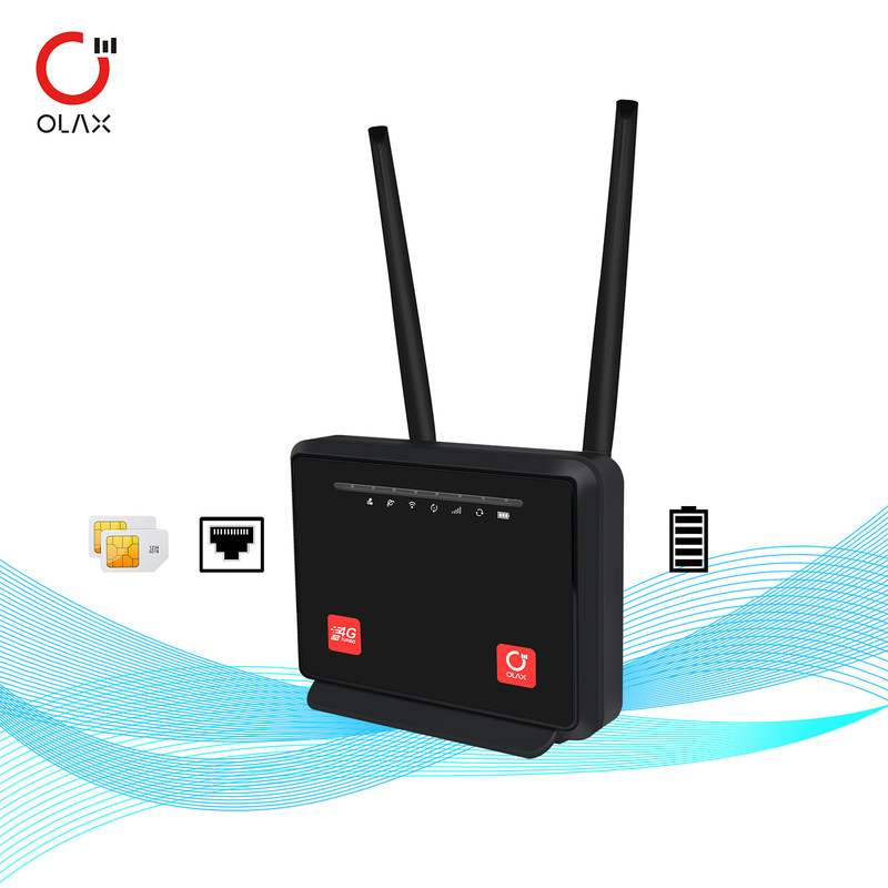 Olax CPE Router MC60 con batería de 5000mAh 4g Lte Wifi Router Indoor CPE Router Modem fácil de usar