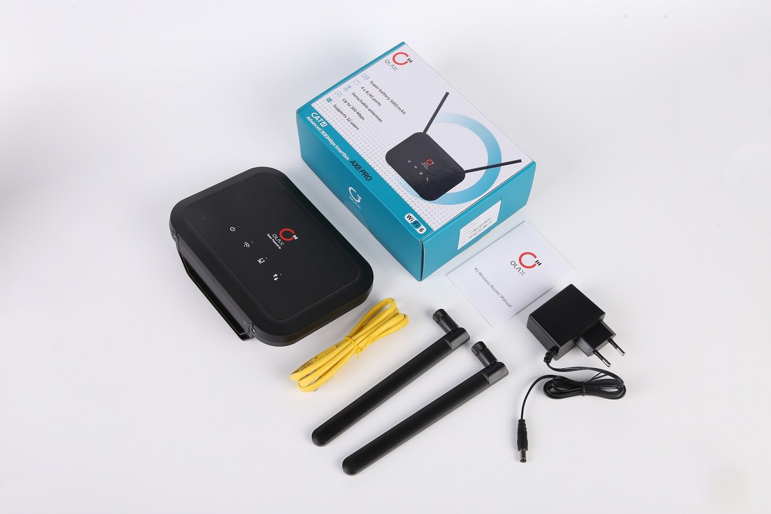 OLAX AX8 profesional CAT4 WIFI 6 5000 mAh Batería Europa Banda con SMA Antena 4g Enrutador con ...