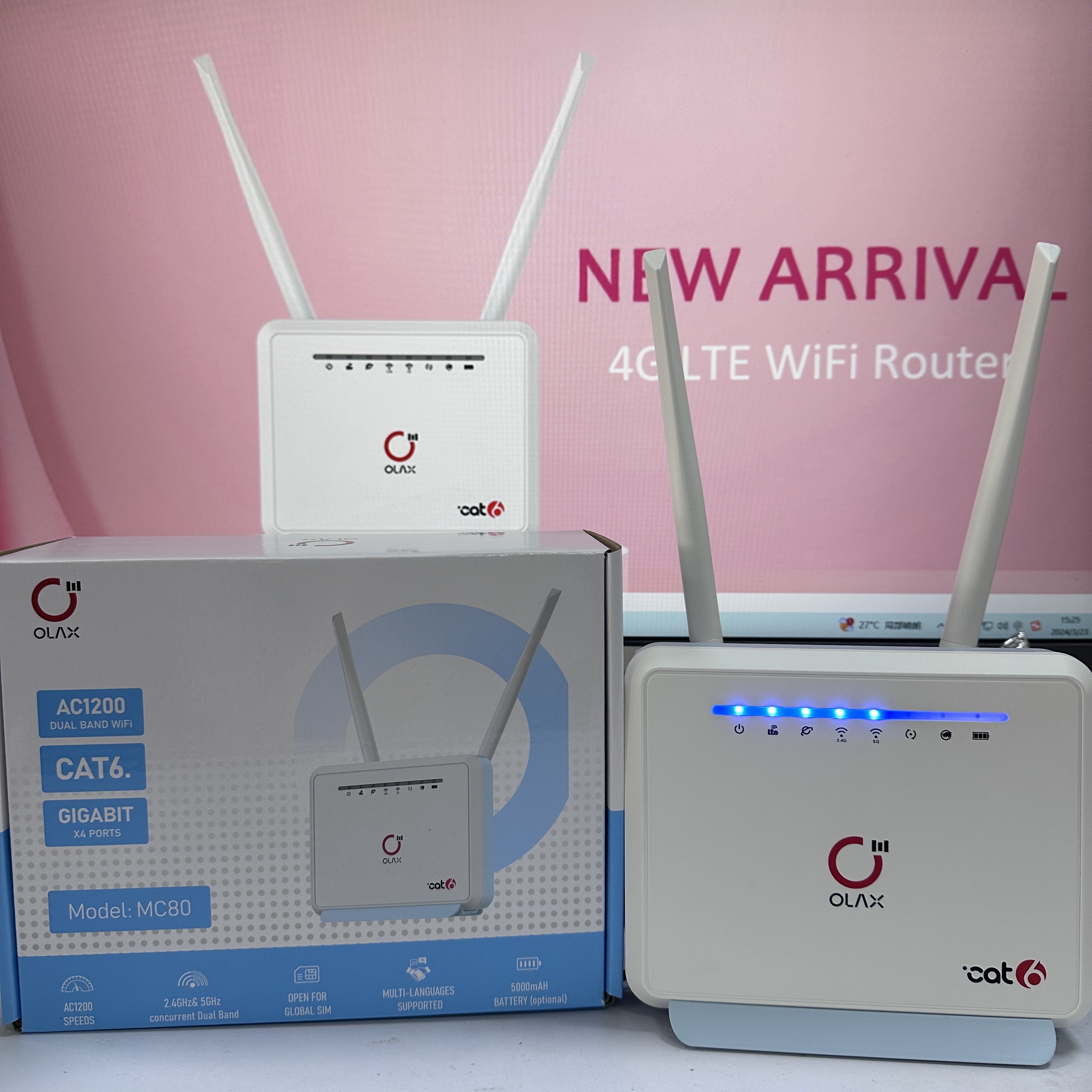 Apoyo a Ethernet CAT6 Sí Capacidad eSIM Sí Enrutadores WiFi 4G LTE